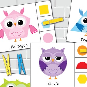 2D Shapes Clip Cards, Shapes Busy Book, File Folder Games, Special ...