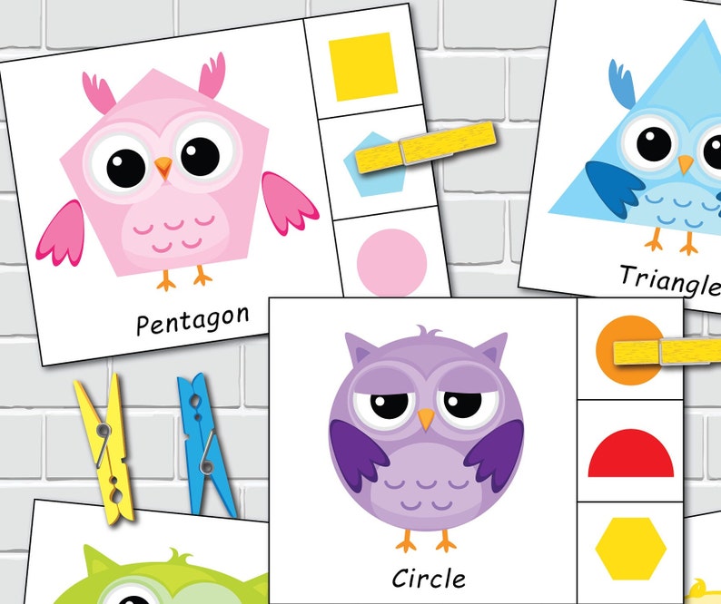 2D Shapes Clip Cards, Shapes Busy Book, File Folder Games, Special ...