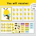 Bee Emotions and Feelings Matching Game Printable Activity - Etsy