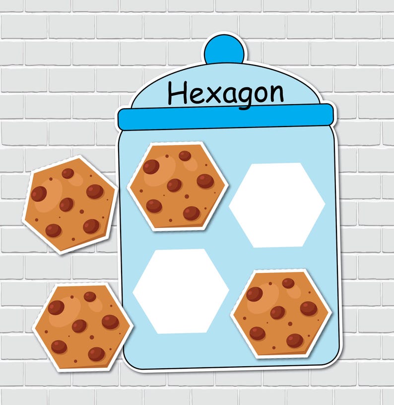 Cookie Jar Shapes Matching Game, Preschool Learning (digital Download ...