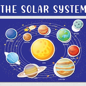 Outer Space Busy Book Solar System Learning Binder Preschool Busy ...