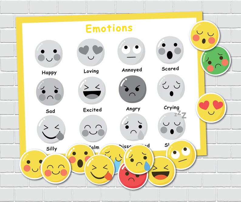Emotions Matching Activity for Kids, Preschool Printable Activity ...