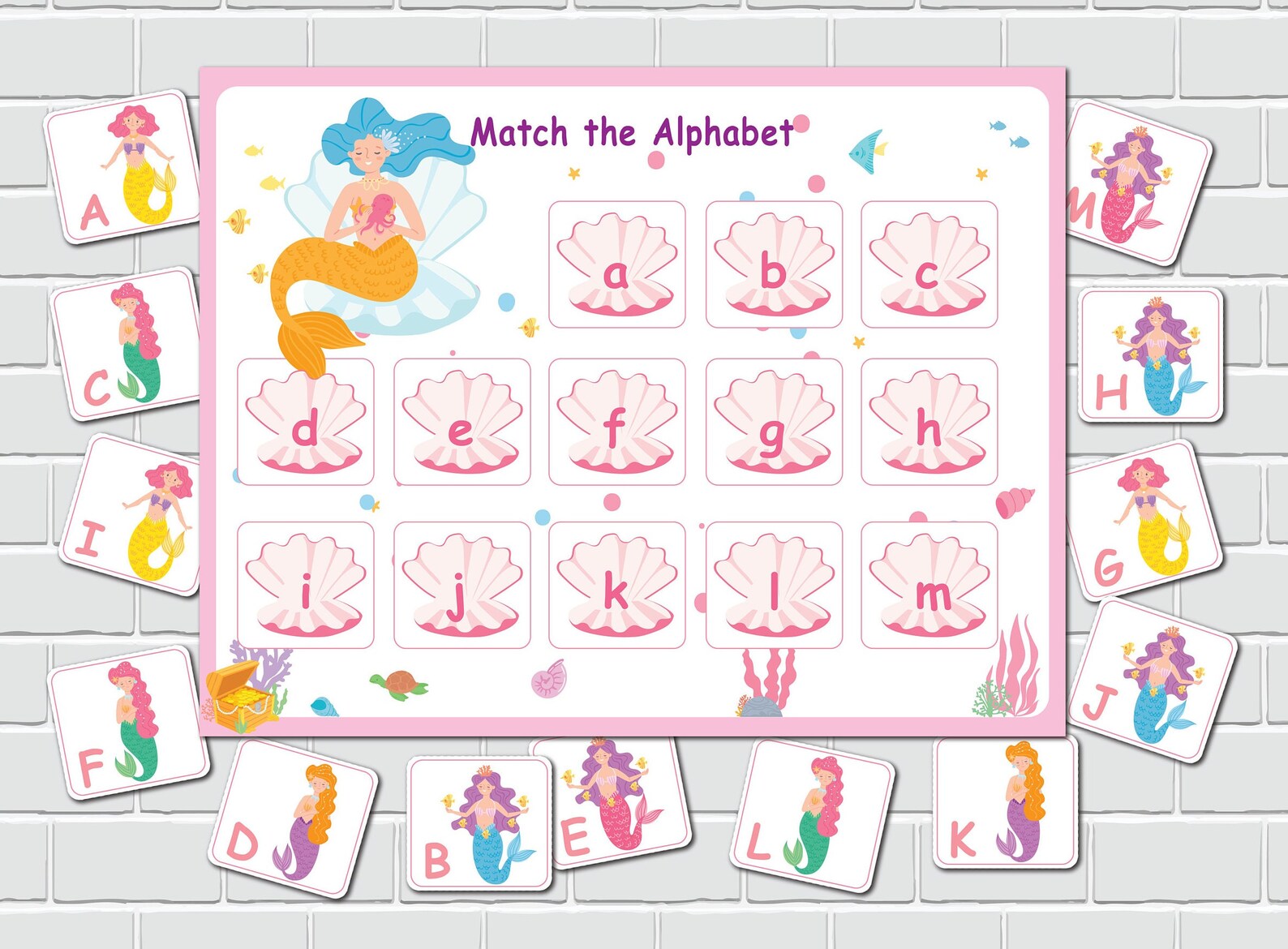 Mermaids Busy Book Pages Toddler Learning Binder Preschool - Etsy