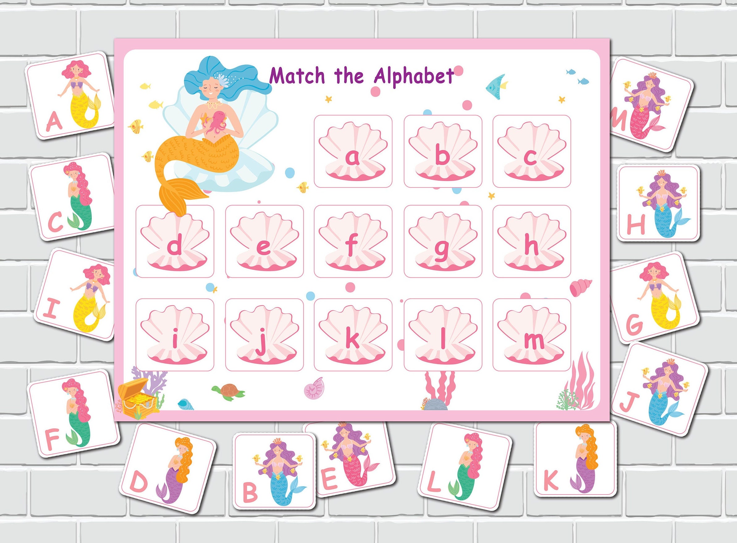 Mermaids Busy Book Pages Toddler Learning Binder Preschool - Etsy