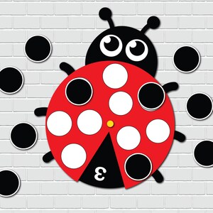 Count and Match Ladybug Printable Activity for Toddlers Preschool ...