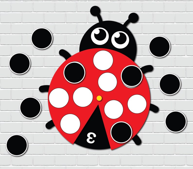 Count and Match Ladybug Printable Activity for Toddlers Preschool ...