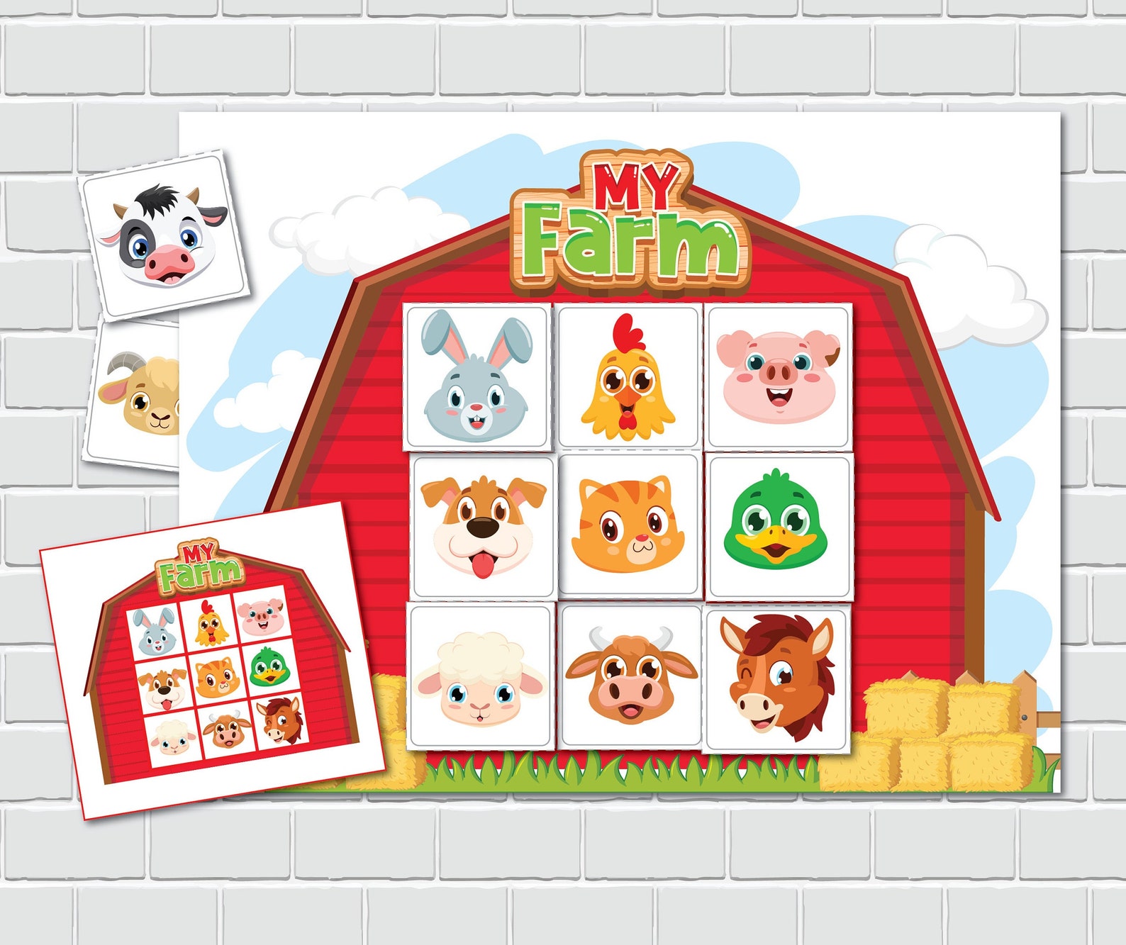 Animal Pattern Match Activities, Toddler Busy Book Pages, Learning ...