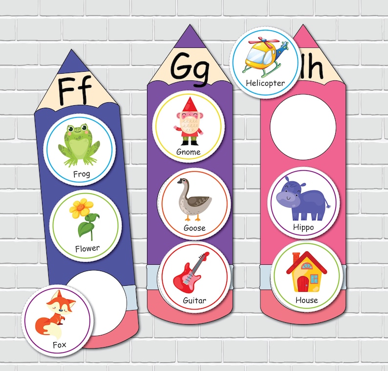 Alphabet Matching Activity for Kids, ABC Busy Book, Preschool Learning ...