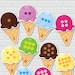 Ice Cream Numbers Matching Activity. Toddlers Sort and Match Game. Math ...