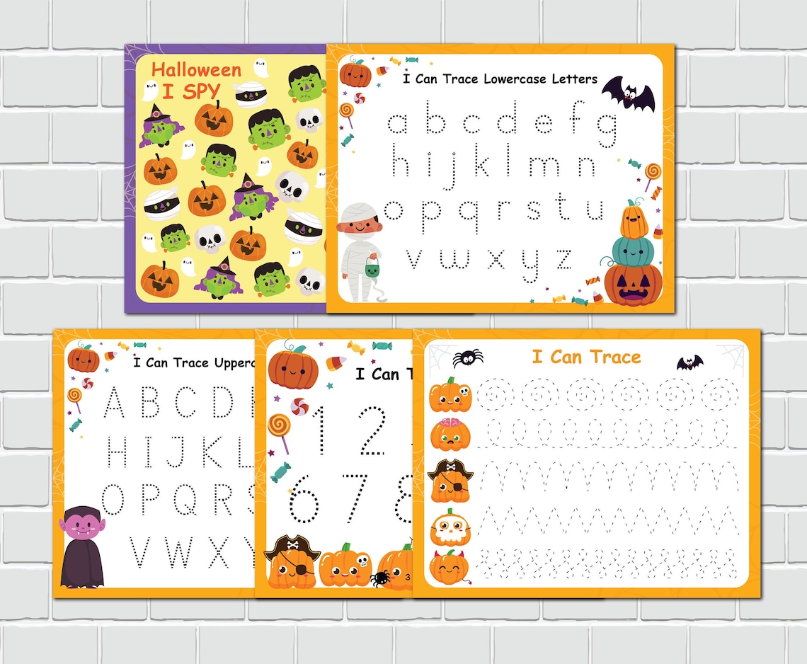 Halloween Busy Book Toddler Learning Binder Autumn Printable - Etsy