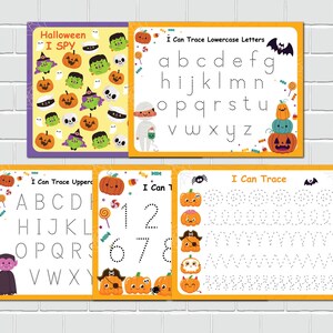 Halloween Busy Book, Toddler Learning Binder, Autumn Printable ...