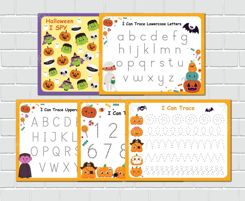 Halloween Busy Book Toddler Learning Binder Autumn Printable - Etsy