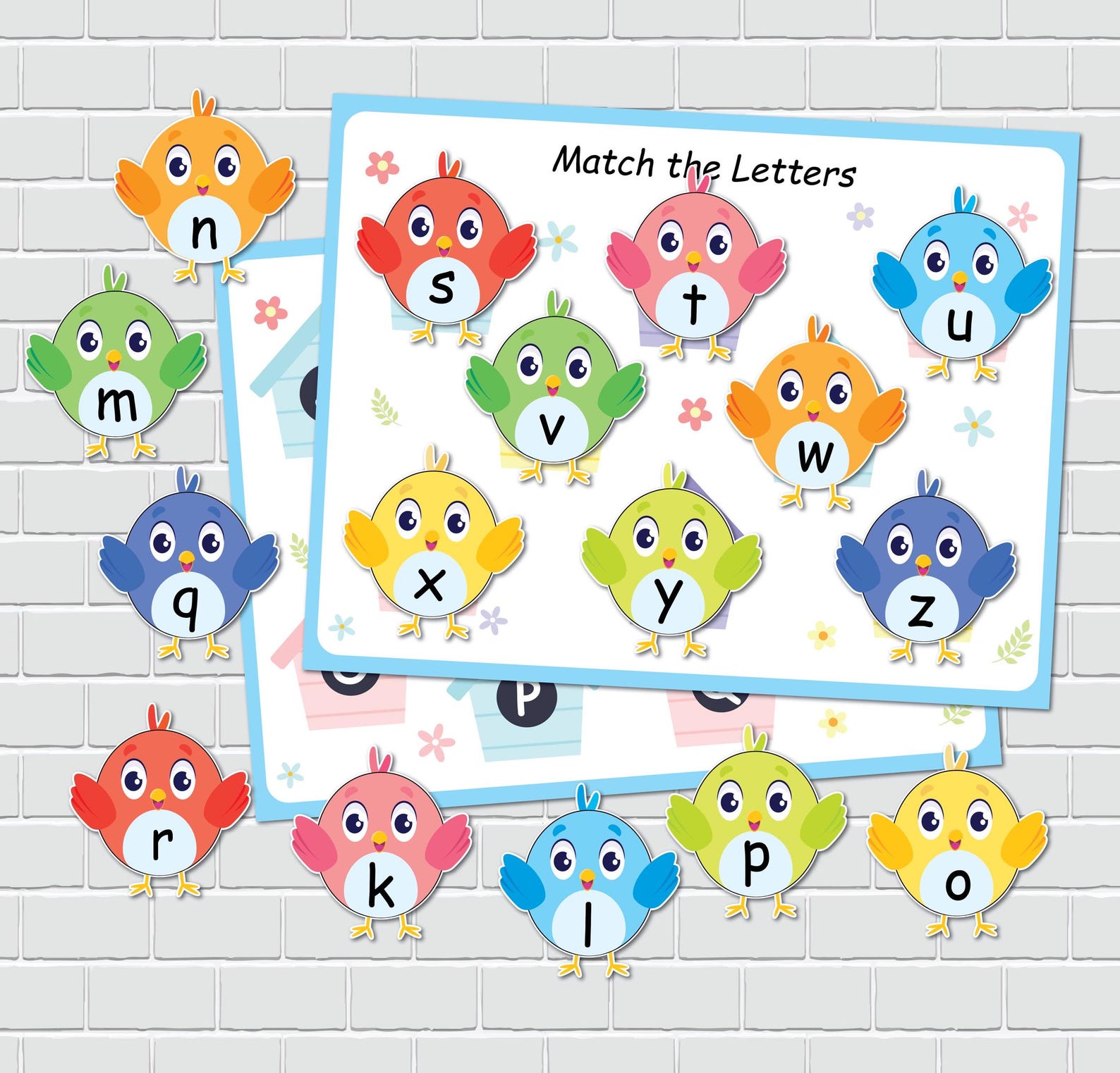 ABC Matching Game: Preschool Alphabet Learning Activity (digital ...