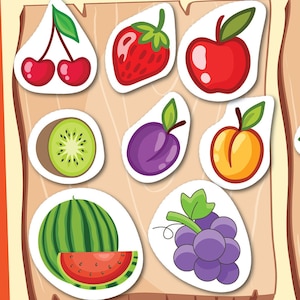 Fruits and Vegetables Sorting Printable Activity. Farm Busy Book Page ...