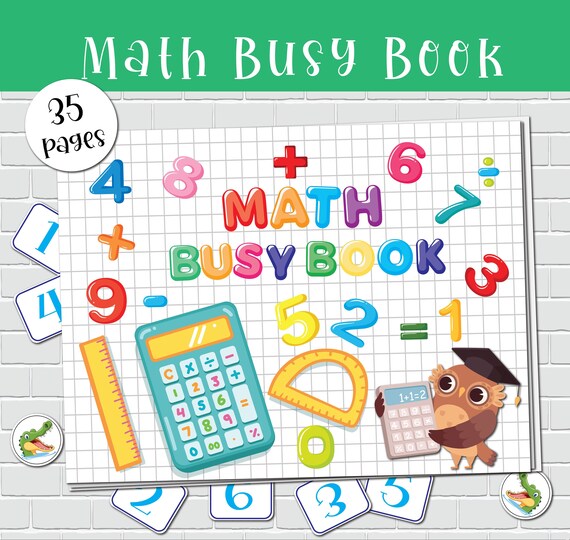Math Busy Book Printable Worksheets for Pre-k Learning. | Etsy