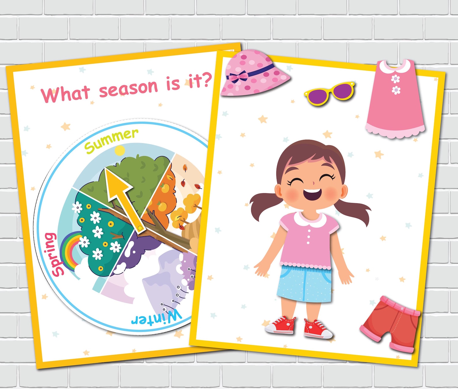 Dress up Printable Activity Four Seasons File Folder Games Toddler ...