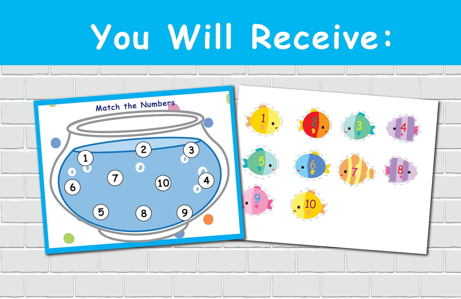 Toddler Counting Printable Activity, Preschool Worksheets, Math Busy ...