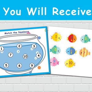 Toddler Counting Printable Activity, Preschool Worksheets, Math Busy ...