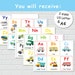 Alphabet Flashcards Transportation Theme ABC Printable Flash - Etsy