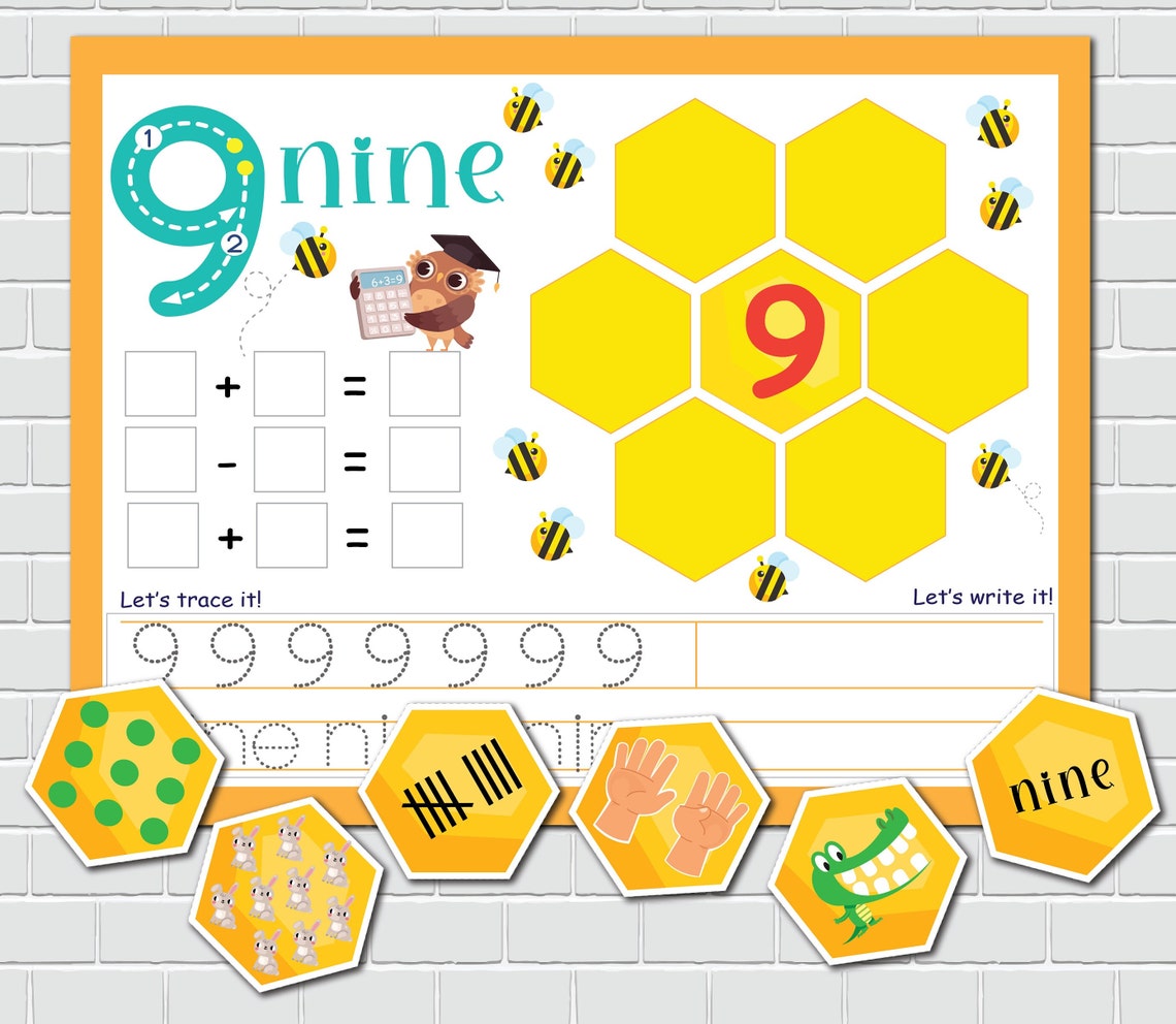 Counting Activity Math Busy Book Pages Preschool Learning - Etsy