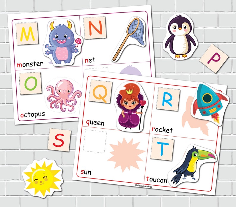 Alphabet Busy Book Pages Preschool Curriculum Toddler ABC - Etsy