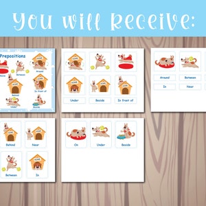 Prepositions Flashcards, English Prepositions Printable Activity ...