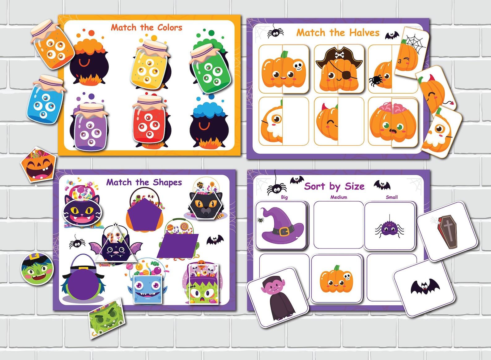 Halloween Busy Book Toddler Learning Binder Autumn Printable - Etsy