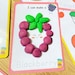 Play Doh Mats, Fruits Printable Play Dough, Montessori Play Doh ...