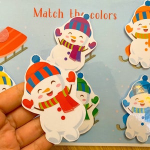 Christmas Busy Book for Toddler. Preschool Learning Binder. Pre-k ...