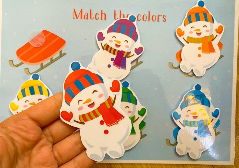 Christmas Busy Book for Toddler. Preschool Learning Binder. Pre-k ...