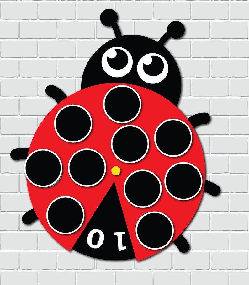 Count and Match Ladybug Printable Activity for Toddlers Preschool ...