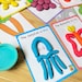 Colors Play Doh Mats Kids Printable Play Dough Montessori - Etsy