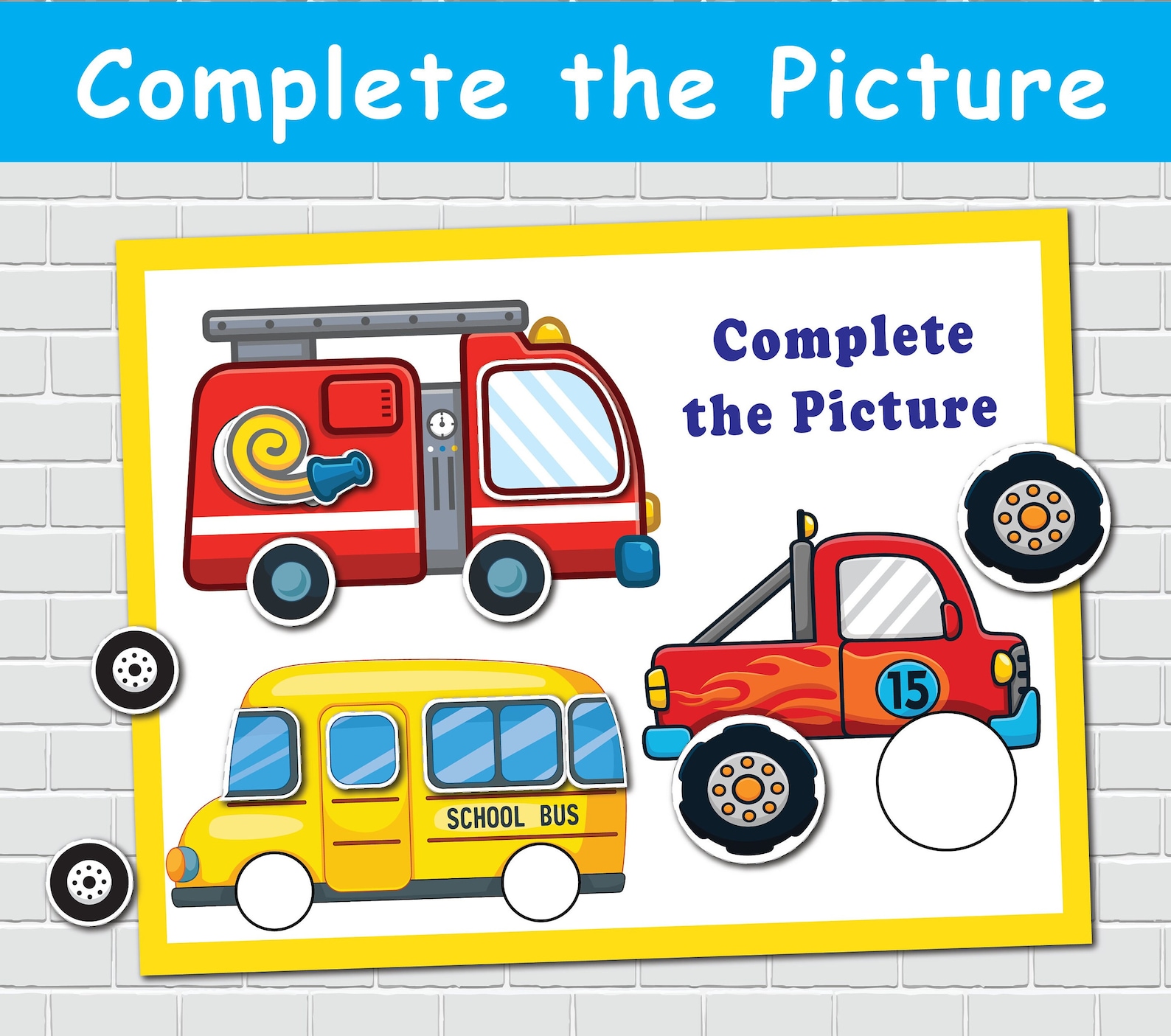 Cars Busy Book Kids Learning Binder Preschool Car Theme Quiet - Etsy