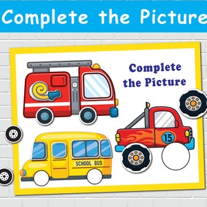 Cars Busy Book Kids Learning Binder Preschool Car Theme Quiet Book File ...