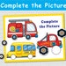 Cars Busy Book Kids Learning Binder Preschool Car Theme Quiet Book File ...