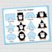 Penguin Shapes Activity, 2D Shapes, Winter Busy Book, File Folder Games ...