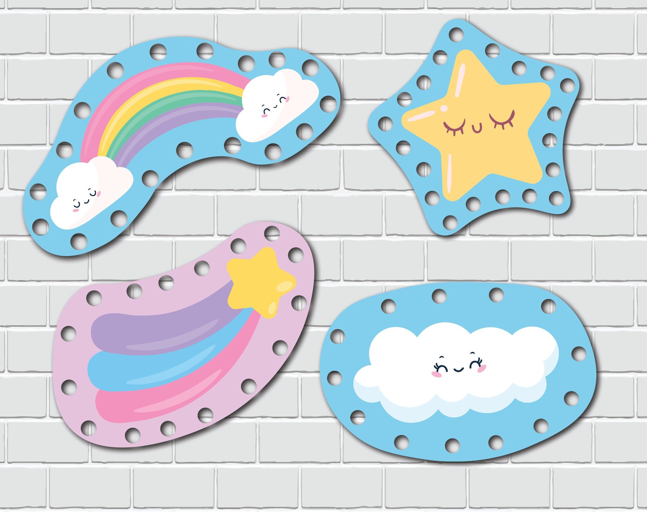 Unicorn Lacing Cards, Preschool Fine Motor Skill Activity, Toddler ...