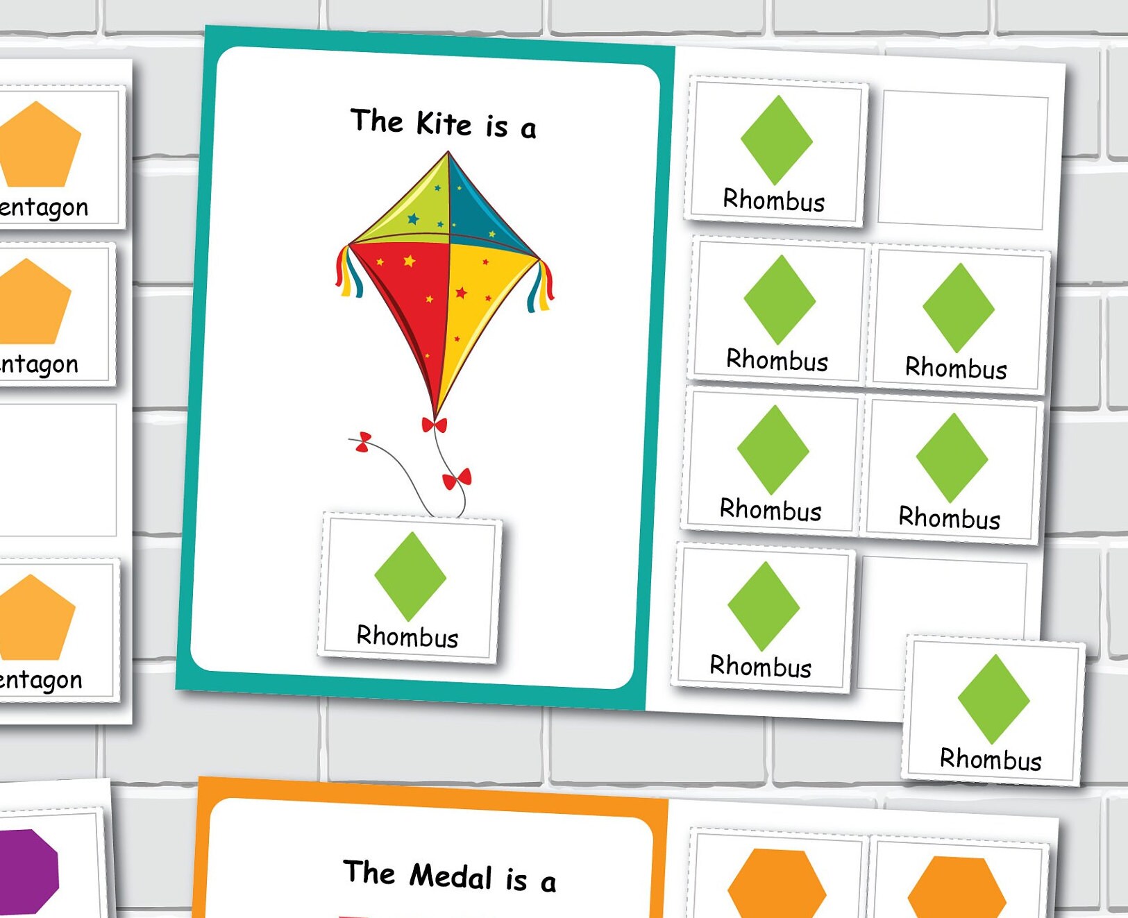 Errorless Shape Matching Games and Activities for Kids, File Folder ...