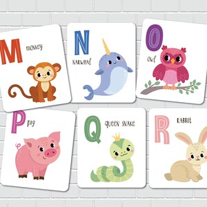 Alphabet Flashcards for Toddlers, ABC Printable Flash Cards, ABC ...