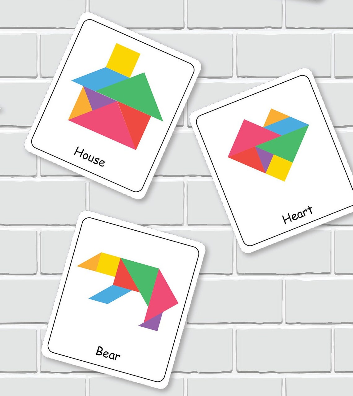 Printable Tangrams Puzzle Activity for Preschool and | Etsy