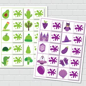 Errorless Colors Matching Games and Activities for Kids, File Folder ...