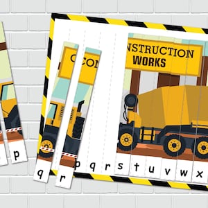 Construction Theme Alphabet Activities, Preschool Learning, Toddler ...