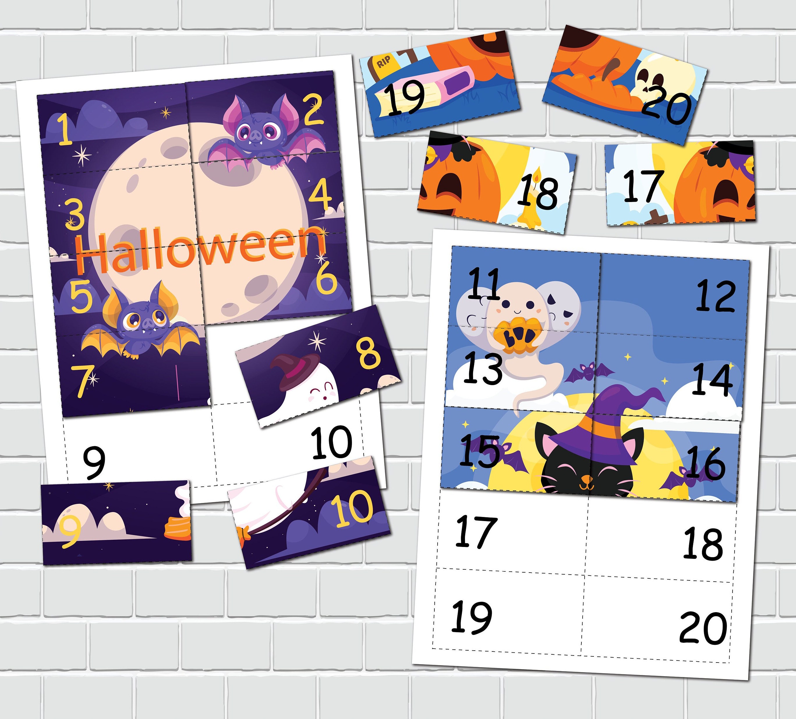 Halloween Busy Book, Toddler Learning Binder, Autumn Printable ...