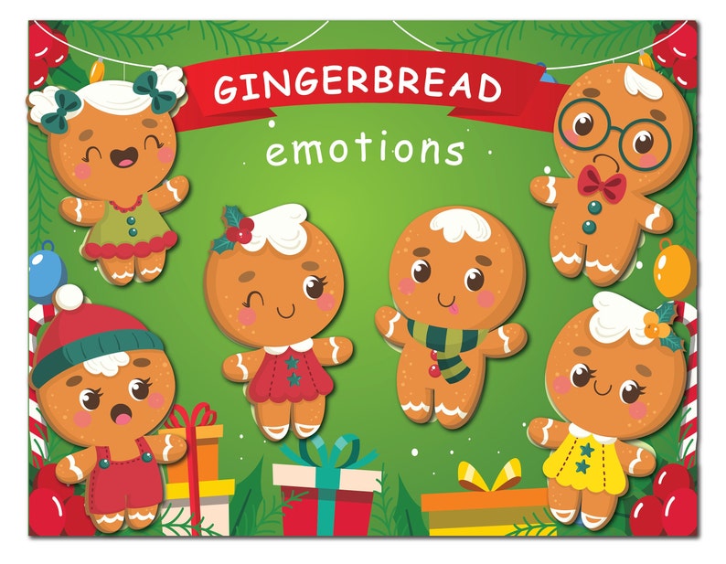 Gingerbread Emotions Printable Activity for Toddler (Download Now) - Etsy