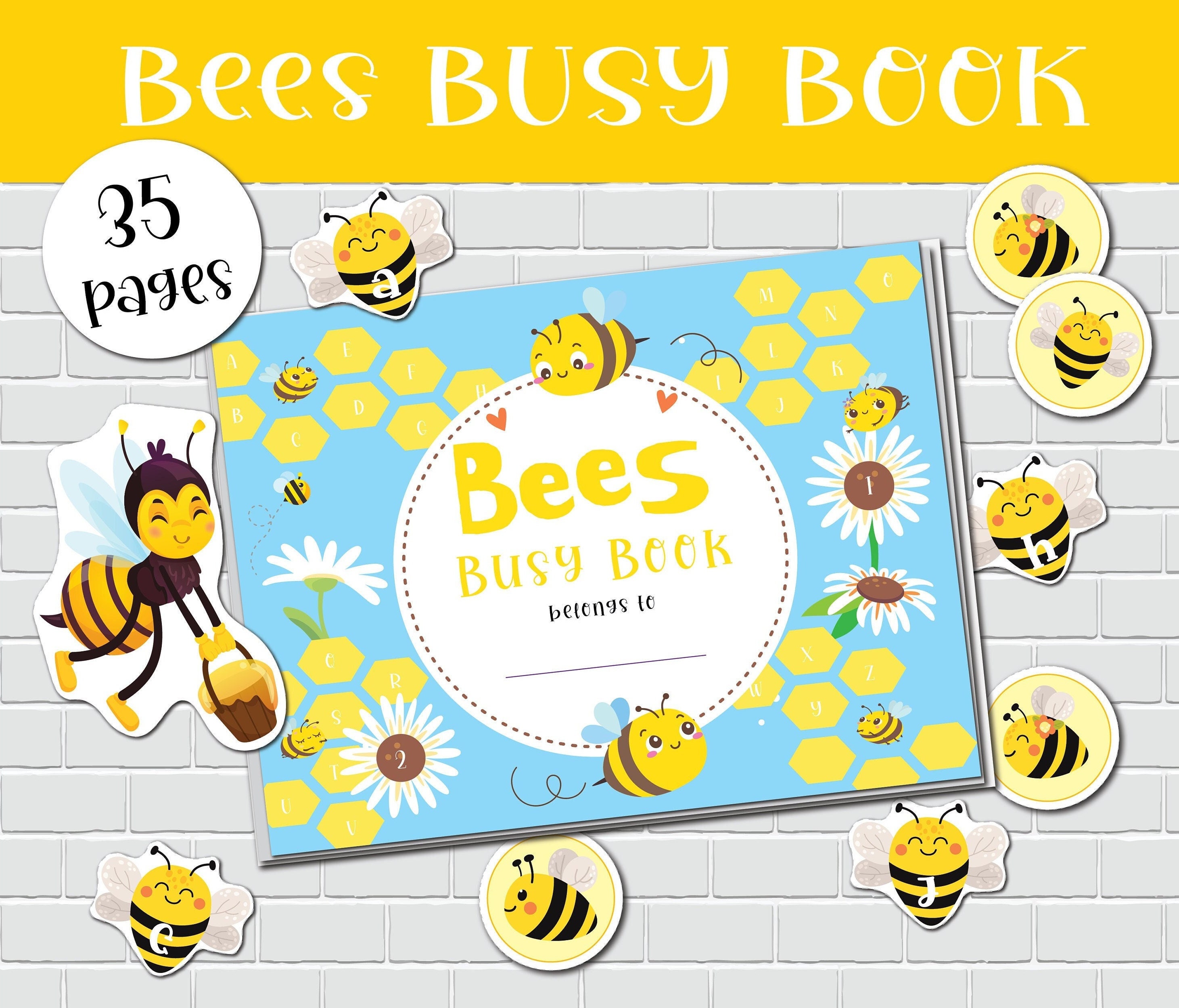 Busy Bees Activity Book - Etsy