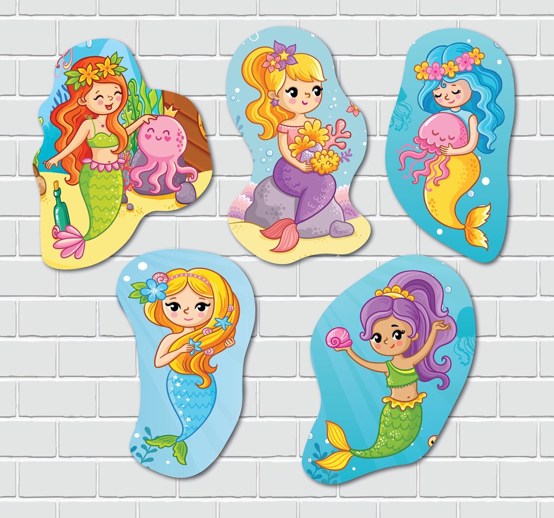 Mermaids Lacing Cards Preschool Fine Motor Skill Activity - Etsy