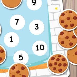 Cookie Jar Counting Activity, Matching Numbers 1-10 Count, Homeschool ...