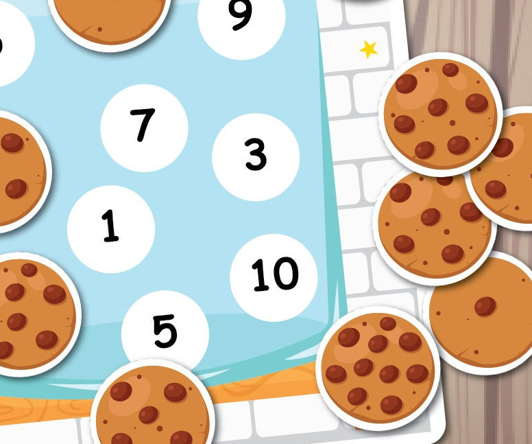 Cookie Jar Counting Activity, Matching Numbers 1-10 Count, Homeschool ...