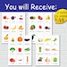 Fruits and Vegetables Flash Cards Toddler Printable Activity Montessori ...