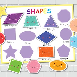 Shapes Matching Actvity. Toddlers Sort and Match Game. Preschool ...